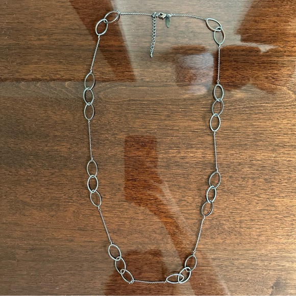 Source Unknown | Jewelry | Minimalist Long Chain Necklace In Brown ...